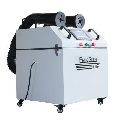China Portable Exhaust Extractor with LCD Display  DPF Carbon Filter Dual-Hose Diesel Fume Purification Unit for sale