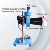 China Trolley Mounted Gasoline Vehicle Exhaust Extraction Mobile Smoke Fume Removal System for sale
