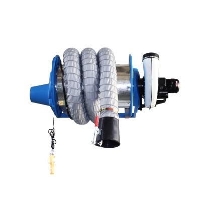 China Hydraulic Horizontal Electric Fan Drum System Automatic Exhaust Gas Extraction for sale