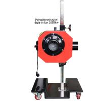 China Industrial Portable Gasoline Vehicle Exhaust Extraction Mobile Fume Removal Exhaust Fan for sale