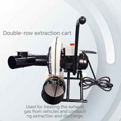 China Dual Nozzle Industrial Fume Extraction Fans 0.75KW Fume Removal Powerful Inline Extractor Fan for sale