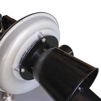 China Dual Nozzle Industrial Fume Extraction Fans 0.75KW Fume Removal Powerful Inline Extractor Fan for sale