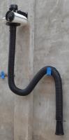 China Simple Wall-Mounted 550W High-Temperature Single Hose Resistant Exhaust Extractor Vehicle Fume Removal System for sale