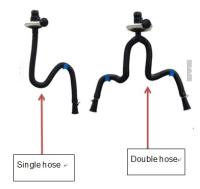 China 76mm 102mm Single Exhaust Extractor Vehicle Fume Exhaust Extraction System for sale