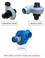 China Semi Auto Industrial Warehouse Centrifugal Exhaust Fan Low Noise High Airflow for sale