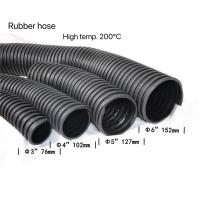 China Textile Spiral Fume Extraction Rubber Exhaust Hose Exhaust Fan Hose For Automotive for sale