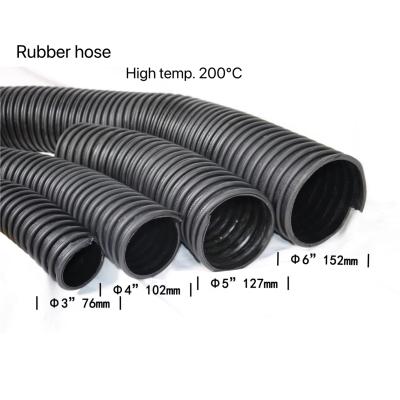 China Textile Spiral Fume Extraction Rubber Exhaust Hose Exhaust Fan Hose For Automotive for sale