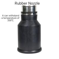 China Stepped Rubber Exhaust Nozzle SS Interface Variable Exhaust Nozzle 100MM 150MM for sale