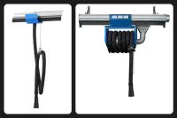 China Industrial Exhaust Sliding Rail Trolley with High Temperature Resistance Multiple Hose Diameters and Semi-Automatic Function for sale
