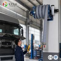 China Semi-Automatic Motorized Hose Reel with 220V Motor and High-Temperature Resistant Hose for Exhaust Gas Extraction for sale