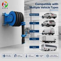 China Truck Mounted Spring Hose Reel Crush Resistant Gas Extraction Recoil Hose Reel for sale