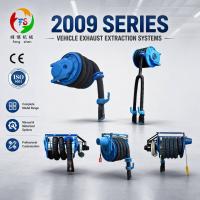 China Electric Exhaust Hose Reel High Temperature Retractable Vehicle Fume Extraction System for sale