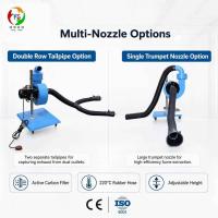 China Trolley Gasoline Vehicle Exhaust Extraction WIth Filter Mobile Smoke Fume Removal System for sale