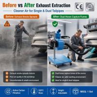 China Trolley Gasoline Vehicle Exhaust Extraction WIth Filter Mobile Smoke Fume Removal System for sale
