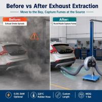 China Metal Casing Portable Exhaust Extractor Universal Fume Extractor for Cars, Trucks & Motorcycles for sale