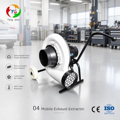 China Activated Carbon Mobile Cart Height Adjustable Exhaust Extraction 200C Workshop for sale