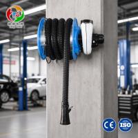 China Exhaust Hose Reel Made In Italy Flat Nozzle Ergonomic Handle Wall Bracket for sale