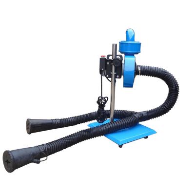 China 0.75kw Portable Exhaust Extractor with Carbon Filter Mobile Fume Purifier for Auto Service Bays for sale