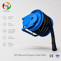 China Manual Hose Reel Tapered Nozzle 220C Heat Resistance Steel Bracket Workshop for sale