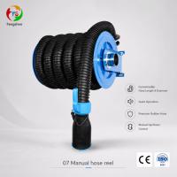 China Wall Mounted Hose Reel Premium Rubber Quiet Operation Manual Up Down Control for sale