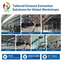 China High-Temperature Resistant Portable Exhaust Extractor Centrifugal fan for Vehicle Service Centers for sale