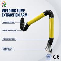 China Internal Frame Welding Fume Arm, Stainless Steel Hood, 80°C Rated for sale