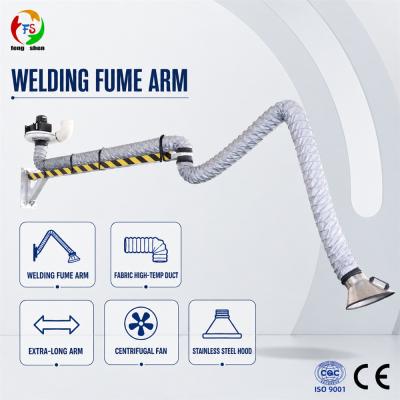 China Flexible Welding Fume Extraction Arm with 5M Hose Length and 0.55-1.1KW Motor Power for Industrial Ventilation for sale
