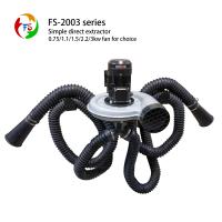 China 76mm 102mm Double Exhaust Extractor Vehicle Fume Exhaust Extraction System for sale