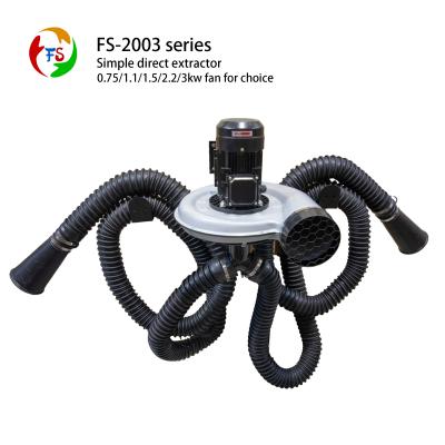 China 76mm 102mm Double Exhaust Extractor Vehicle Fume Exhaust Extraction System for sale