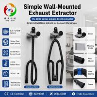 China 76mm 102mm Double Exhaust Extractor Vehicle Fume Exhaust Extraction System for sale