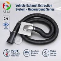 China Under On-floor System Simple Exhaust Extractor With 220°C Rubber Hose For Auto Repair Workshops for sale