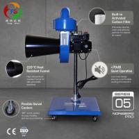 China Mobile Fume Extraction Cart Cone Nozzle Filter Inside Wheeled Base Garage for sale