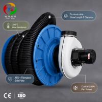 China Fiberglass Exhaust Hose Reel Customizable Fan Power Ducting For Auto Workshop for sale