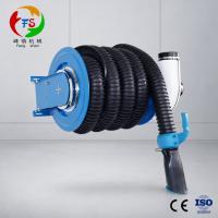China Steel Plate Exhaust Hose Reel Quick Release Clamp Ring Wide Nozzle Workshop for sale
