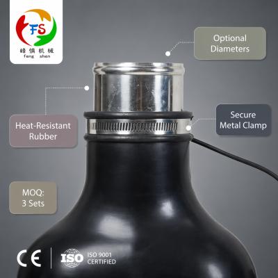 China Hose Reel Nozzle Rubber Funnel Steel Adapter Secure Metal Clamp Workshop for sale