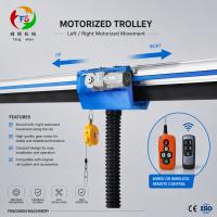 China Motorized Rail Trolley Gear Rack Drive Spring Balancer Hose Channel Workshop for sale