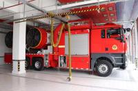 China Fire Truck Exhaust Removal System with Magnetic Nozzle for Fire Stations for sale