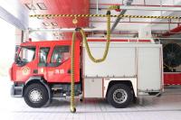 China Fire Truck Exhaust Removal System with Magnetic Nozzle for Fire Stations for sale