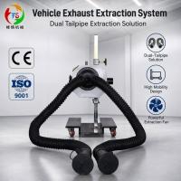 China Industrial Portable Gasoline Vehicle Exhaust Extraction Mobile Fume Removal Exhaust 550W Fan for sale