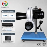 China 06 Mobile Exhaust Blower 0.75kW 1.1kW Free Movement Blue Base Casters Workshop for sale
