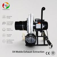 China Mobile Exhaust Extractor 04 White Volute Housing Push Handle 0.55kW Wheels for sale