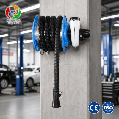 China Blower Hose Reel Conical Nozzle Blue PPS 220C Heat Proof Custom Dimensions for sale