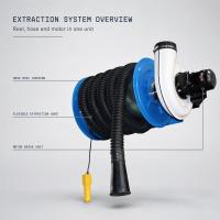 China Vehicle Exhaust Extraction Hose Reel with Hose Reel Fan Option, Multiple Diameters, and Ceiling or Wall Installation for sale