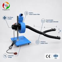 China Twin Nozzle Exhaust Extractor Y Splitter Active Carbon Filter Foot Pedal for sale