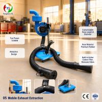 China Twin Nozzle Exhaust Extractor Y Splitter Active Carbon Filter Foot Pedal for sale