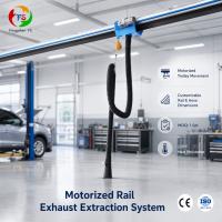 China Exhaust Hose Carrier Aluminum Extrusion Track Tool Balancer Overhead Rail for sale