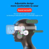 China Adjustable Ear Muffs for Oculus Quest 2 Elite Strap Enhance Sound Effect Compatible with KIWI BOBOVR Head Strap VR Headset for sale