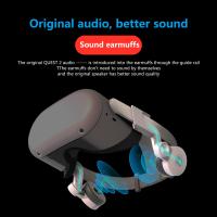 China Adjustable Ear Muffs for Oculus Quest 2 Elite Strap Enhance Sound Effect Compatible with KIWI BOBOVR Head Strap VR Headset for sale