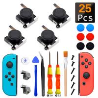 China 34 in 1 Replacement Thumb Stick Repair Kit for Nintendo Switch 3D Joystick Analog Sticks NS Lite Controller for sale