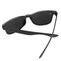 China Anti Myopia Astigmatism Pinhole Glasses 25g Black PVC Eyesight Improvement for Men Women for sale